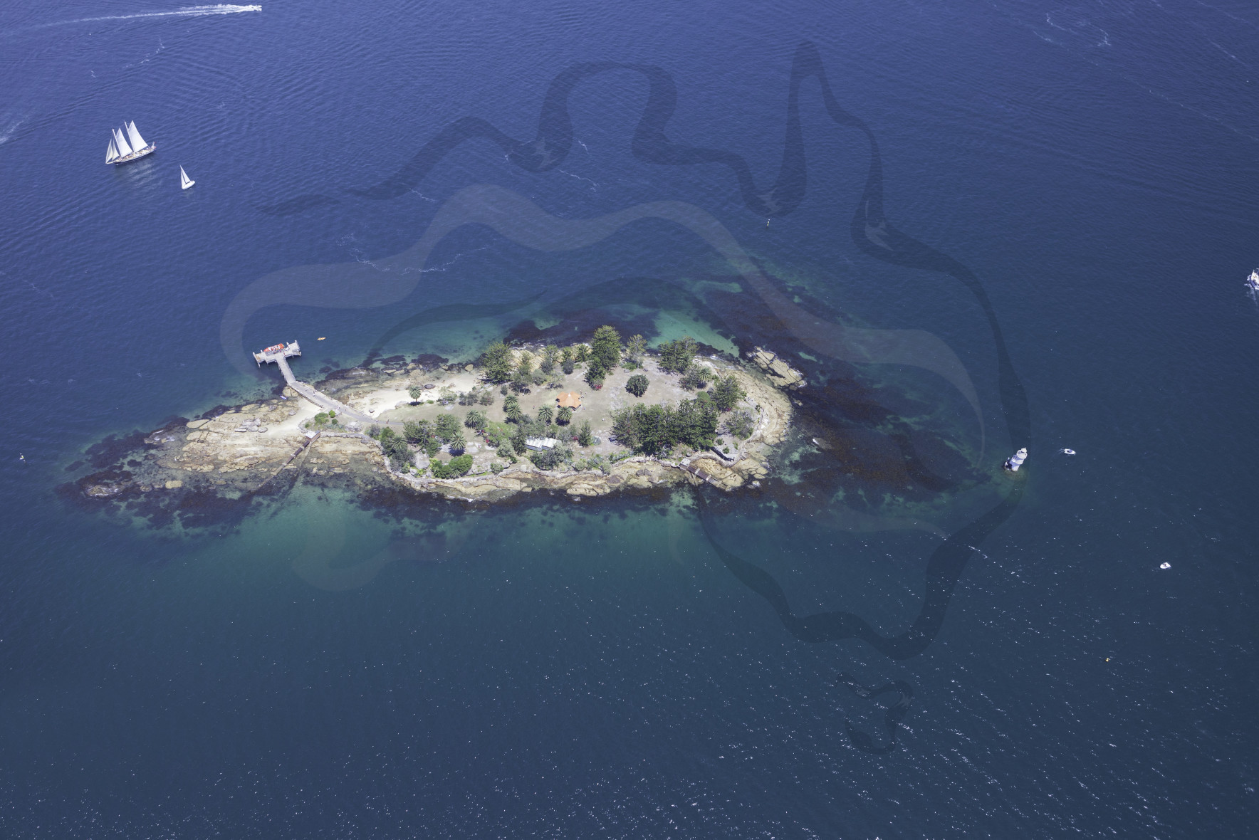 Shark Island Aerial Stock Photography - High Resolution Digital ...