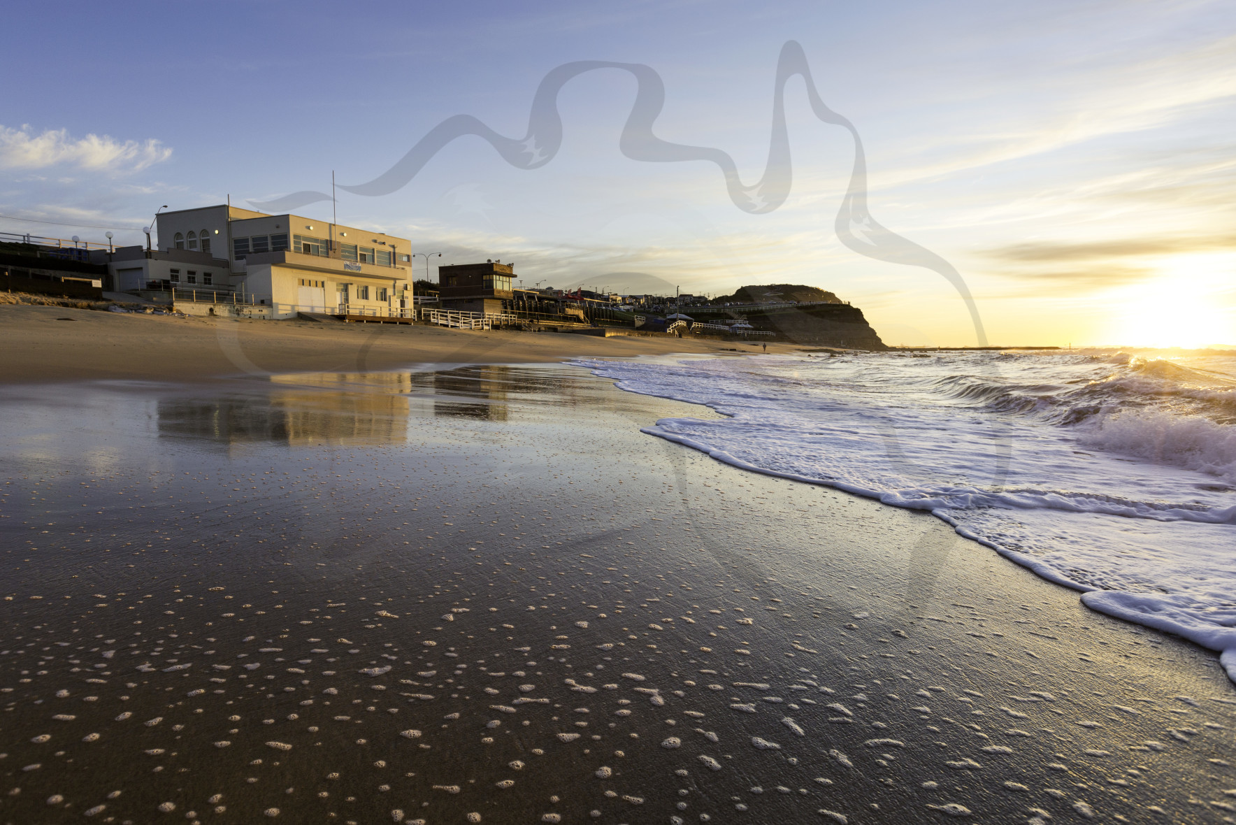 Bar Beach SLSC - Morning Light Stock Photography - High Resolution ...