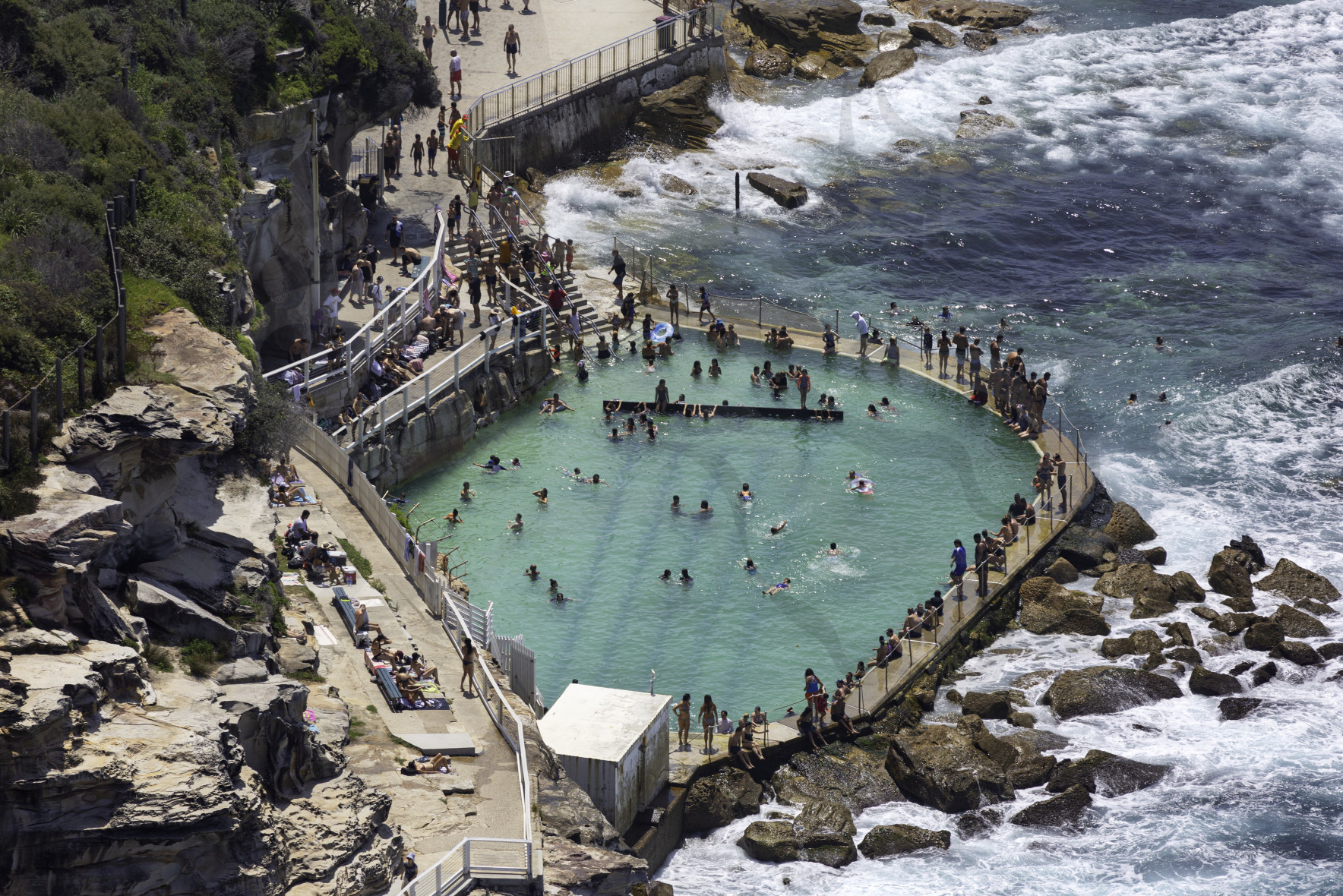 Bronte Ocean Baths Aerial Stock Photography - Digital Images Download ...