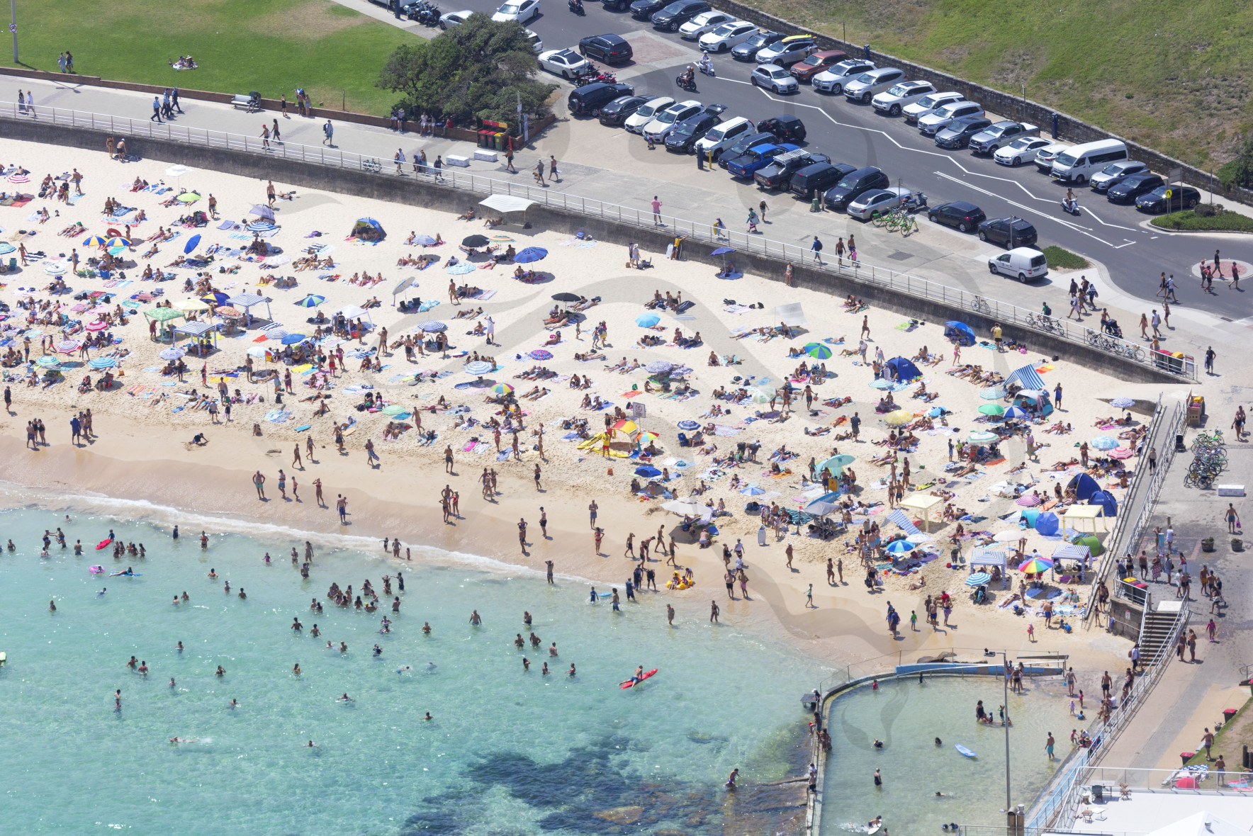 North Bondi Ocean Baths Aerial Stock Photography - Digital Download Images
