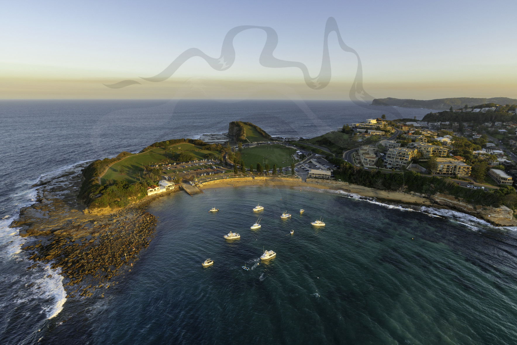 The Haven - Terrigal Aerial Stock Photos - Central Coast NSW - Sunset ...