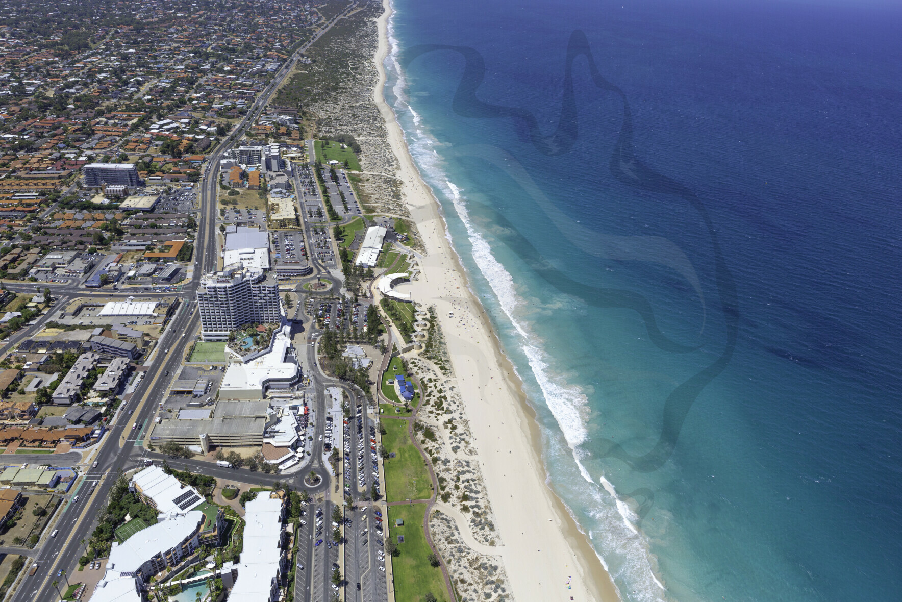Scarborough Beach Summer Aerial Stock Photo - Perth - High Resolution ...