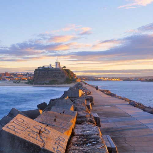 Sygna Shipwreck Stock Image - Sunrise - Stockton Beach - High Resolution