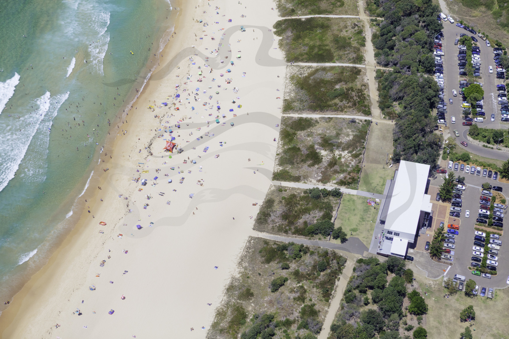 South Maroubra SLSC Beach Aerial Stock Image - High Resolution Download ...