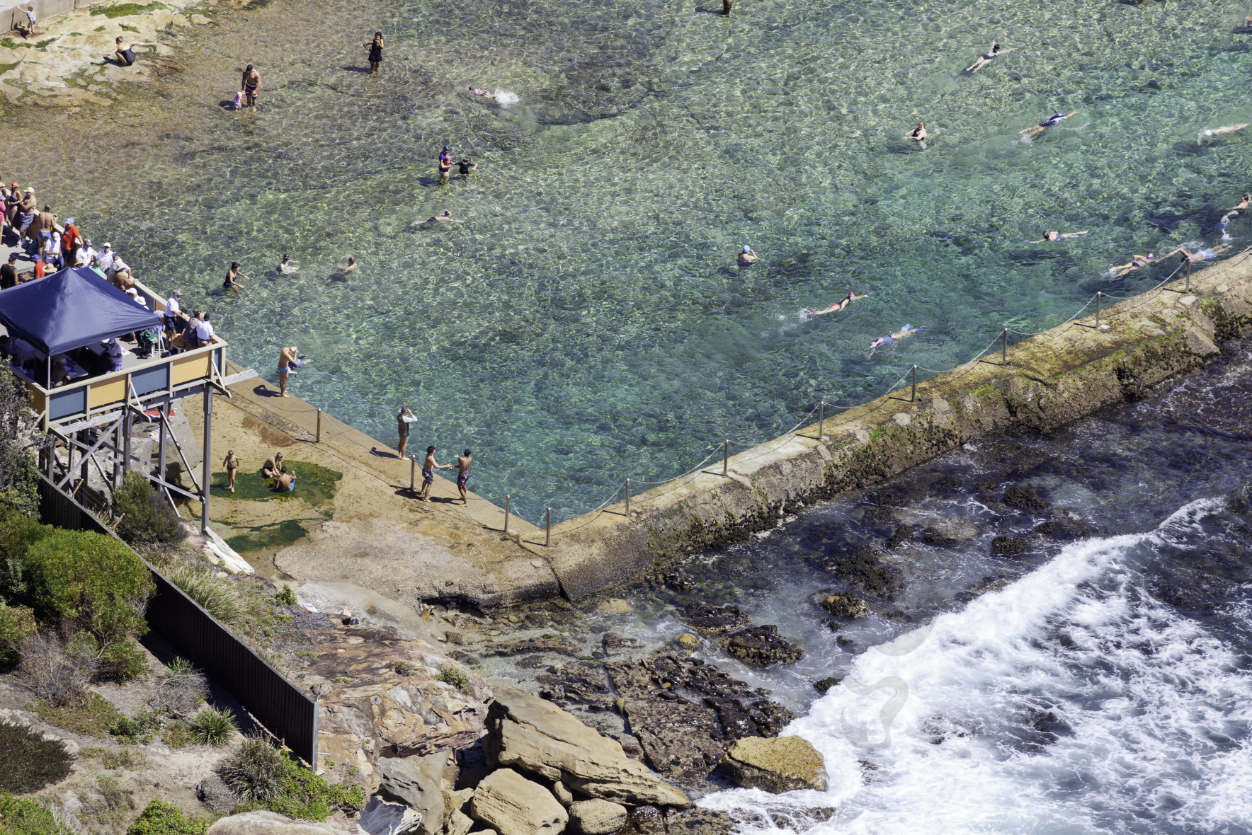 Close Up of Wylies Baths Aerial Stock Photos - Coogee Eastern Beaches ...