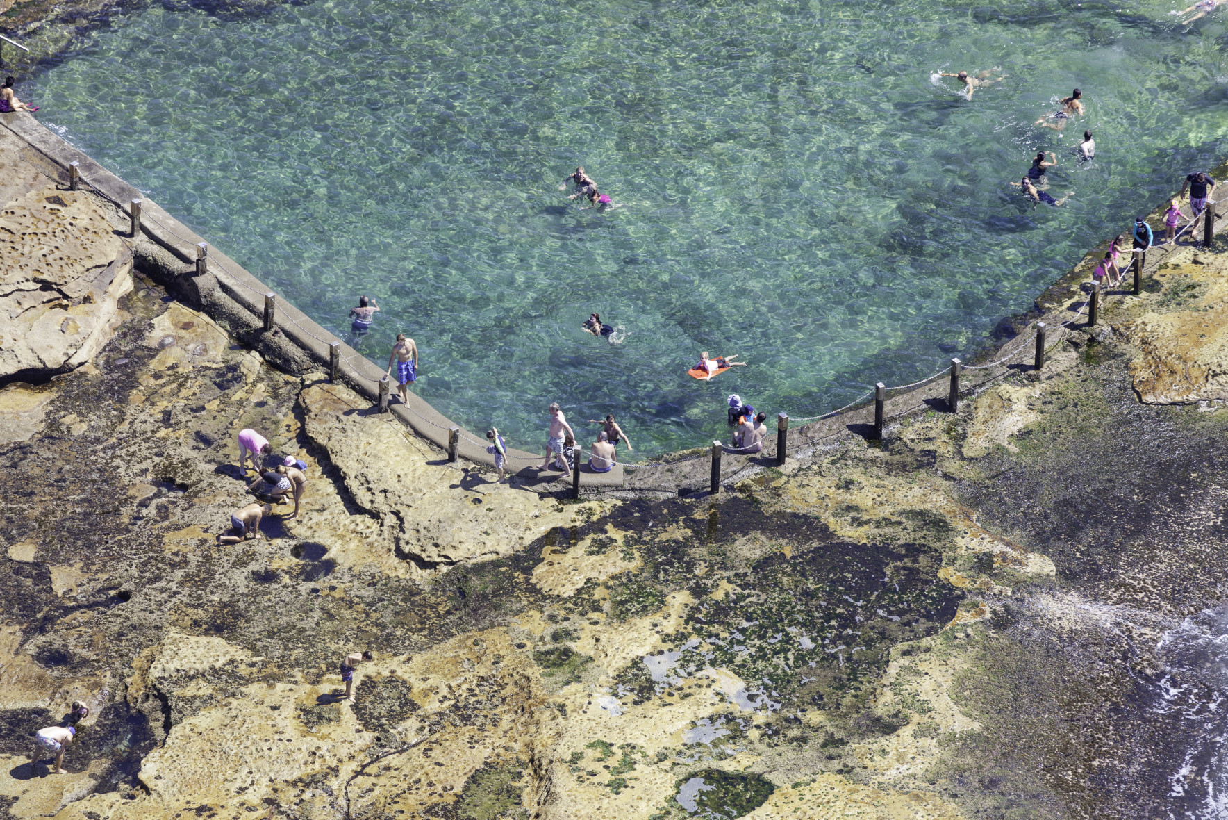 Close Up of Maroubra Ocean Baths - Mahon Pool Stock Images - High Resoltuon