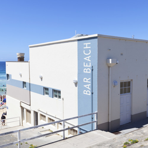 Bar Beach Wide Angle Aerial Panoramic Stock Photography - Newcastle ...