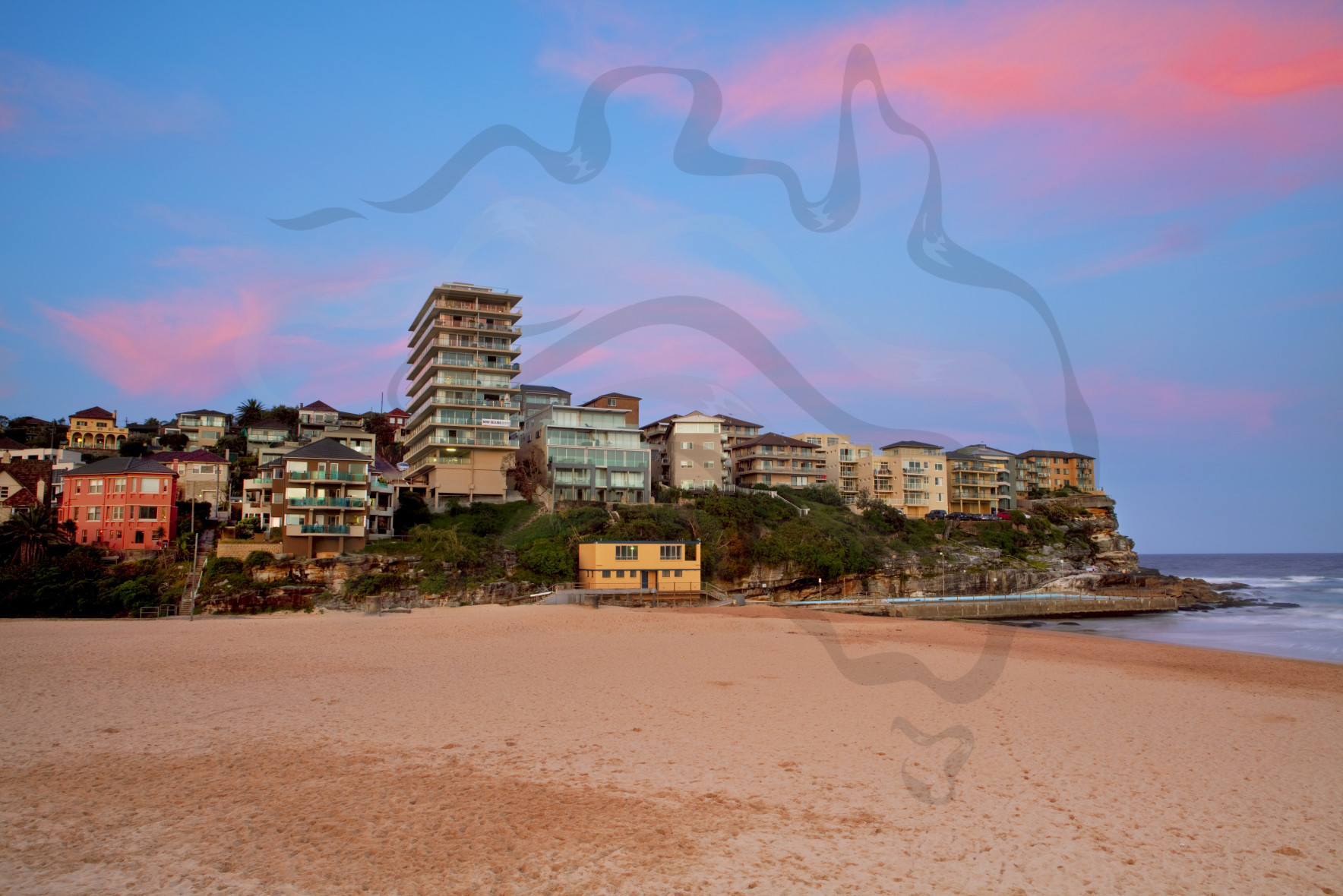 Queenscliff Headland High Resolution Stock Image - Manly Beach - Sydney
