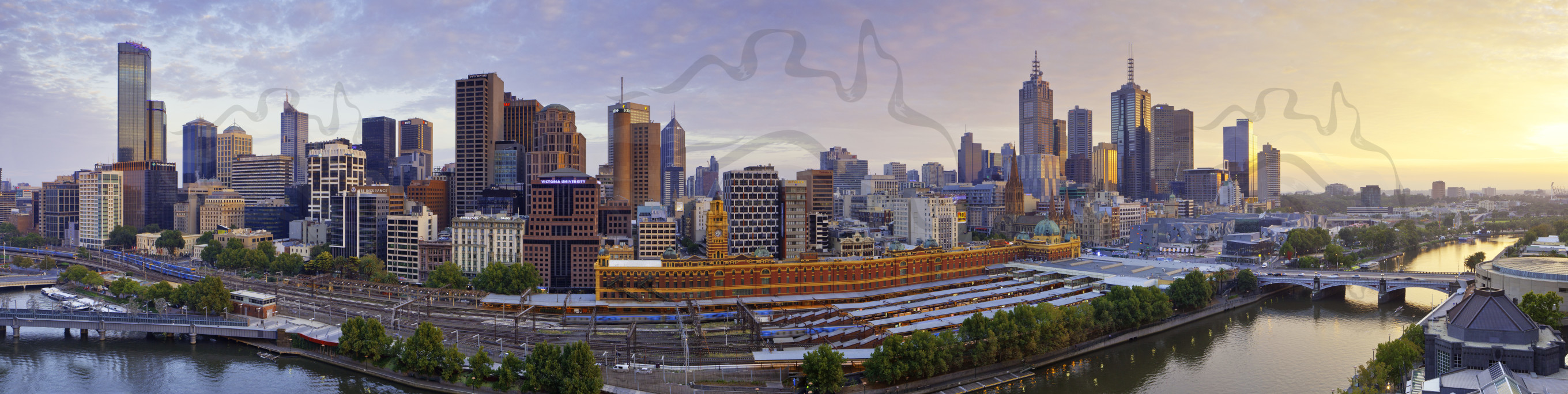 Melbourne City High Resolution Panoramic Stock Photos - Wide Angle View ...