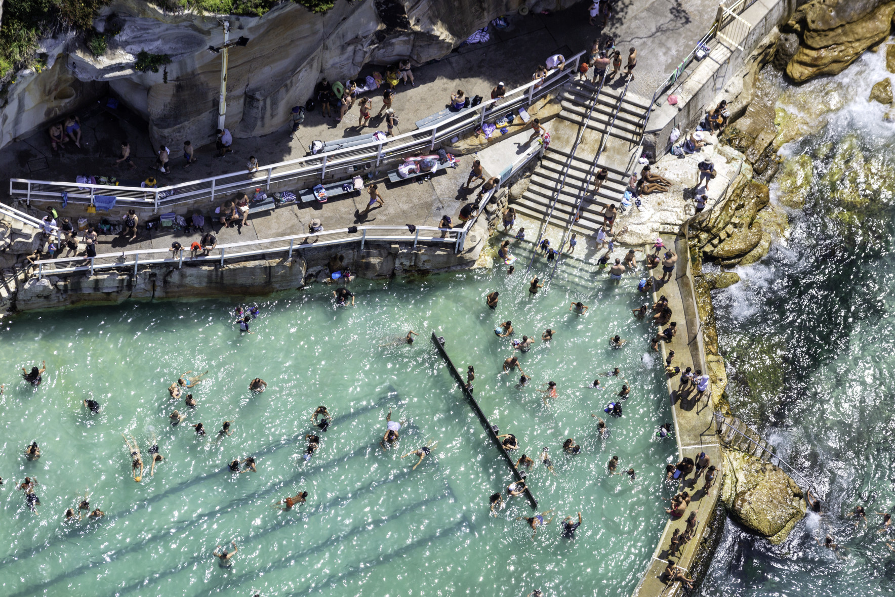 Bronte Ocean Baths Aerial Stock Photos - High Resolution Download ...