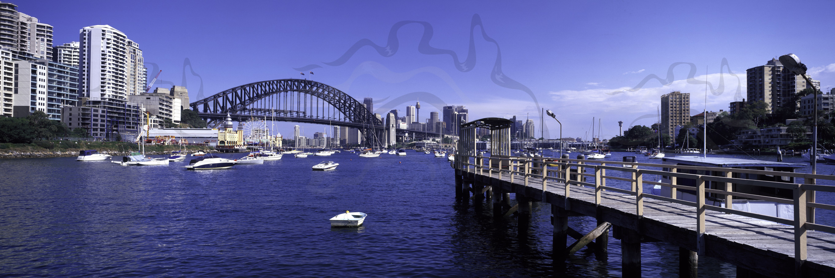 Lavender Bay Daytime Panoramic Stock Photography - Sydney Harbour ...