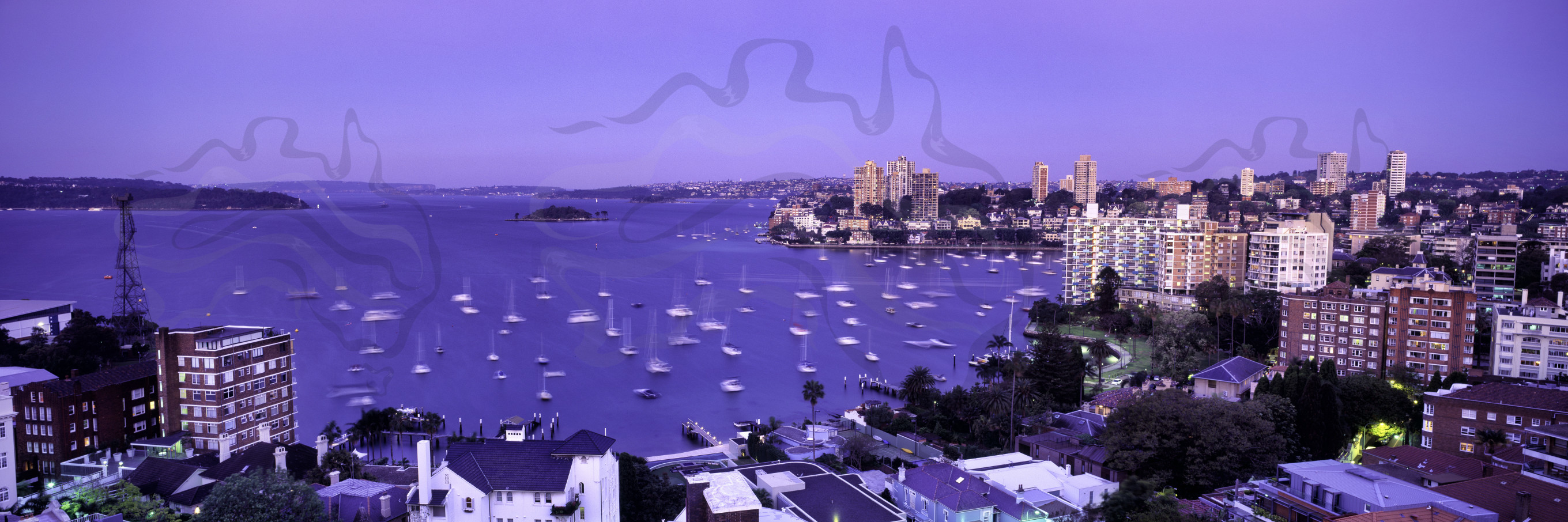 Double Bay Morning Panoramic Stock Photography - High Rez Image Download