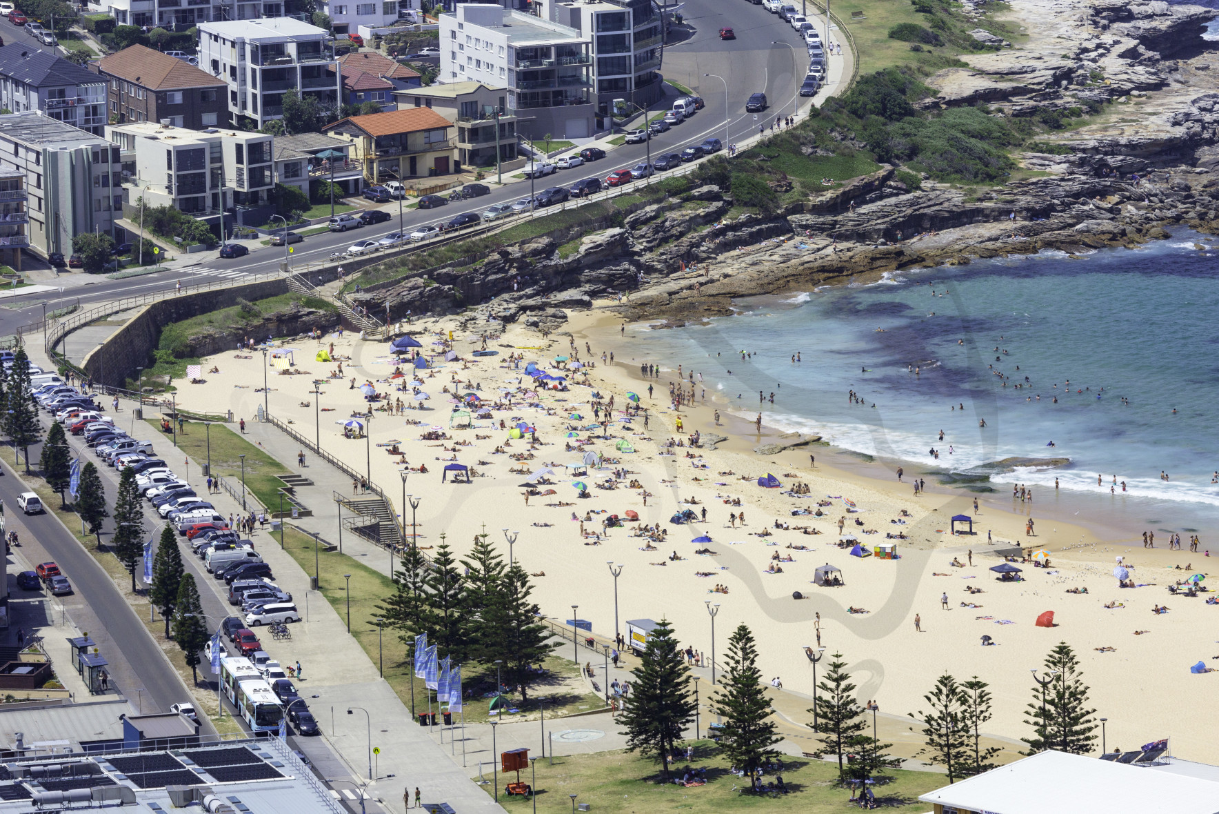 Cheap Aerial Stock Photography North Maroubra Beach Sydney Eastern Beaches