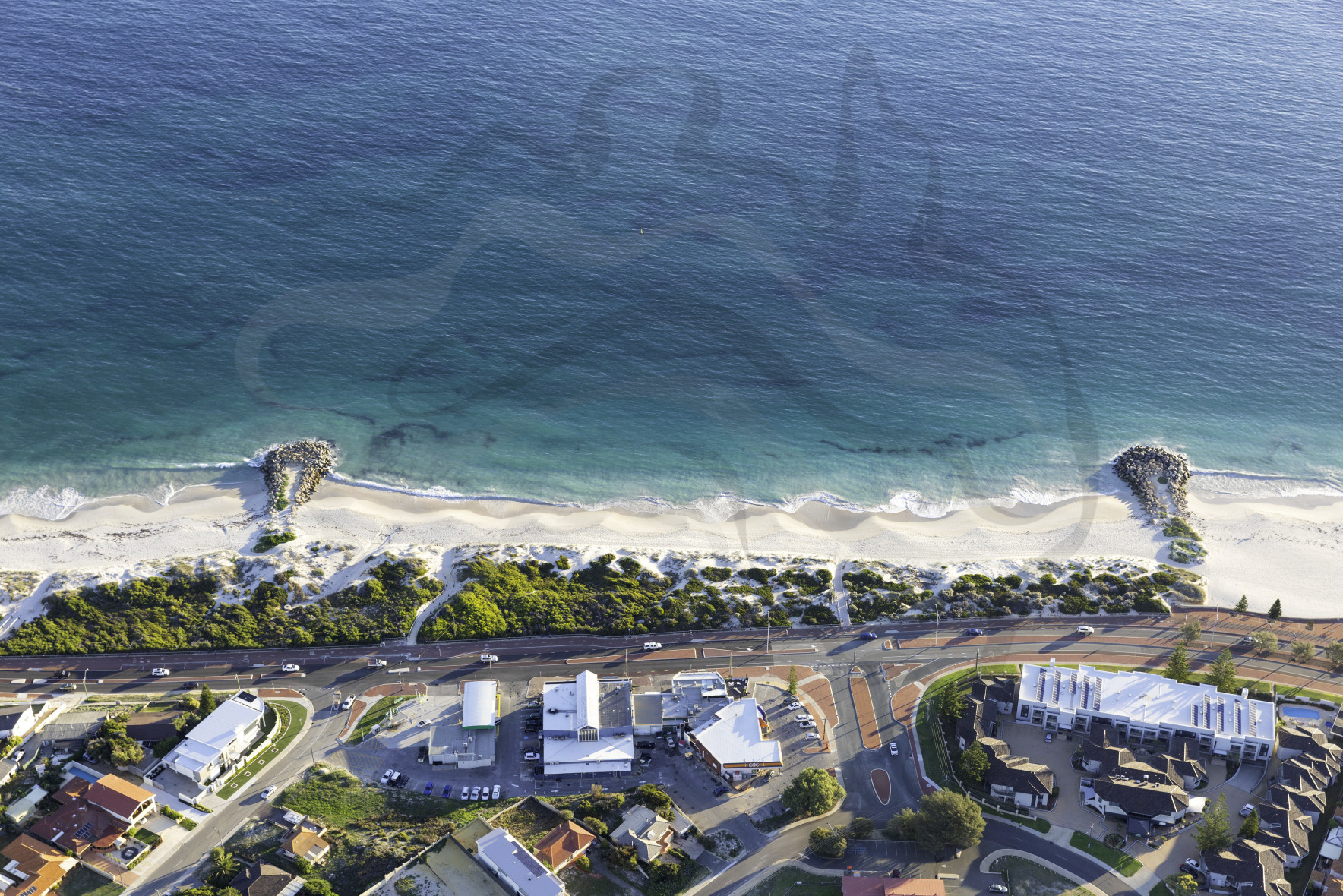 Sorrento Beach Aerial Photography - Perth WA - High Resolution Stock Images