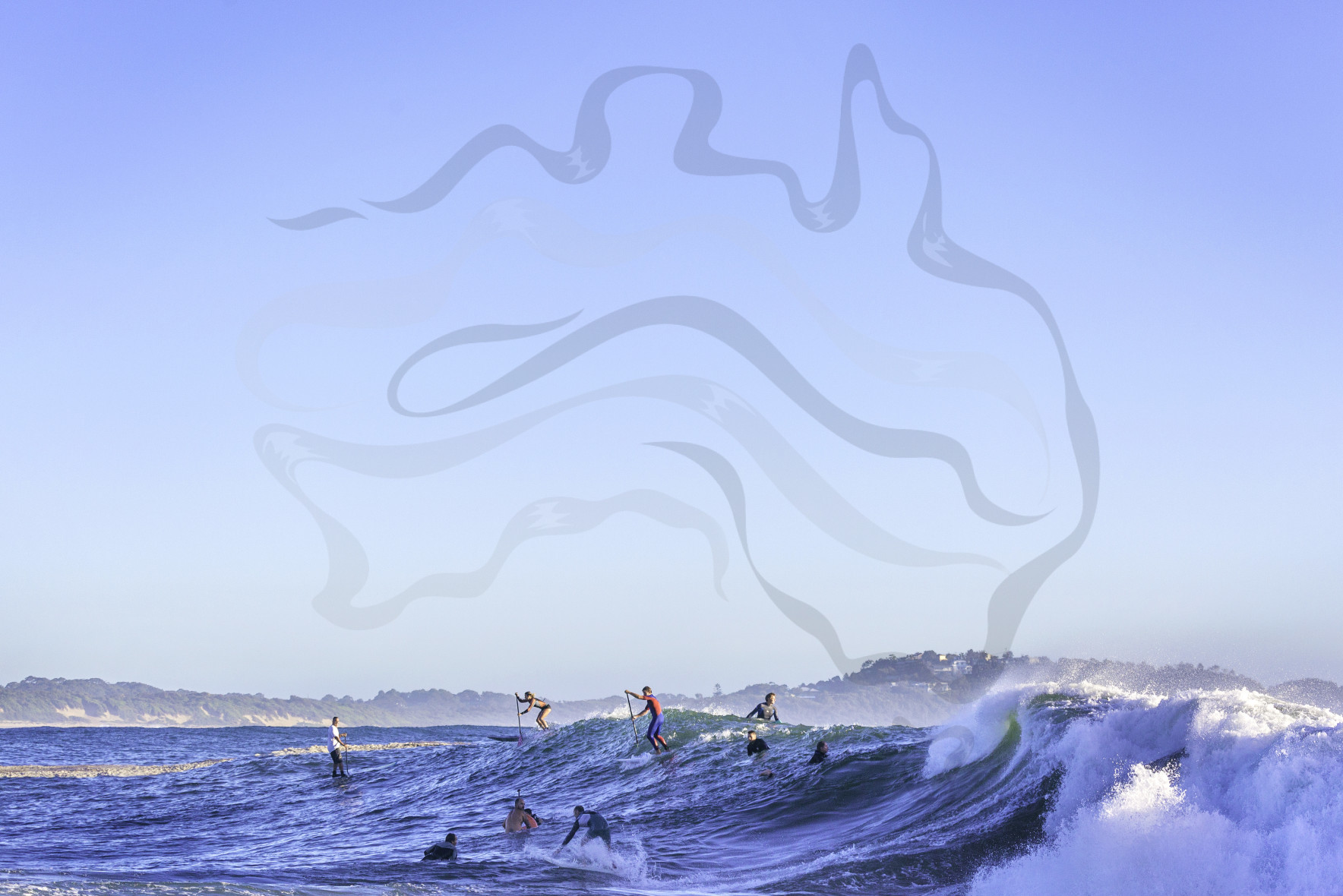 Avoca Beach Surfers Stock Photography - High Resolution Image File Download